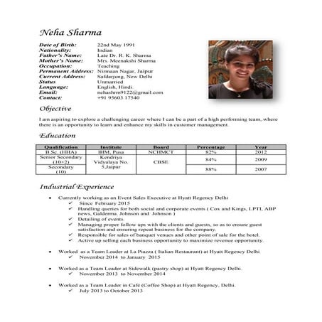 Neha Sharma Resume updated | PDF