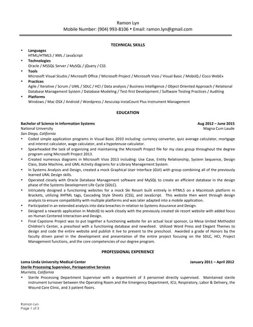 Luis Contreras Resume '15 - 2 | PDF