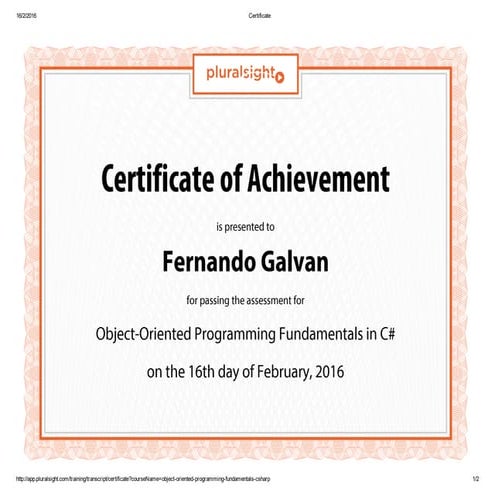 OOP Fundamentals in c# | PPT
