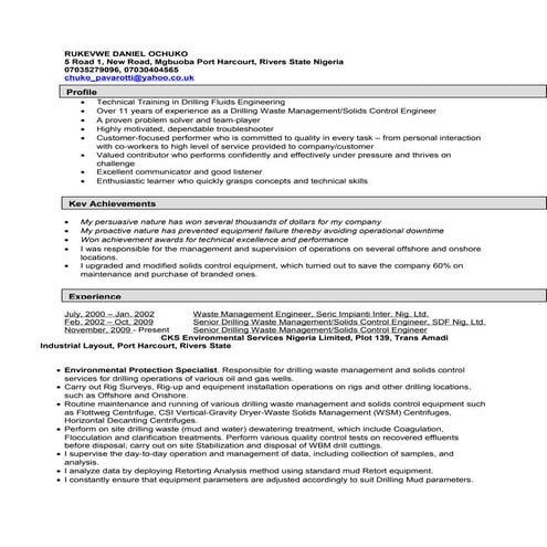 Kevin Hendry cv | DOCX