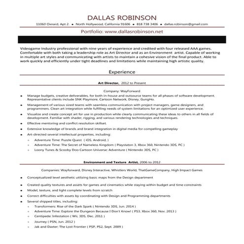 Dallas_Resume | PDF