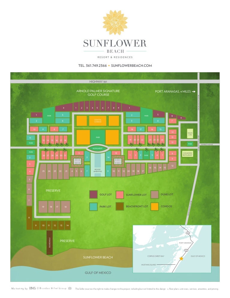 Sunflower Beach Site Map copy
