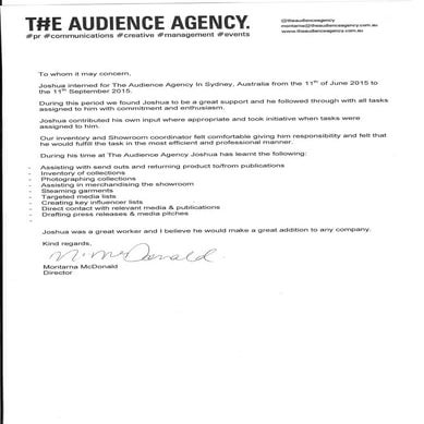 Reference Letter TAA | PDF