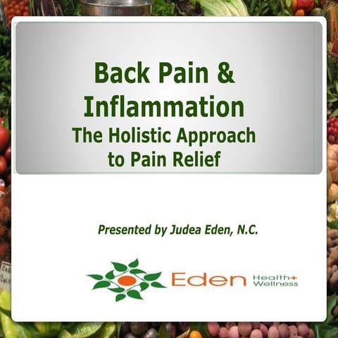 Back Pain + Inflammation PresentationFinal FINAL | PPTX