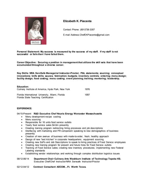 Cory resume | DOCX | Food Industry | Industries