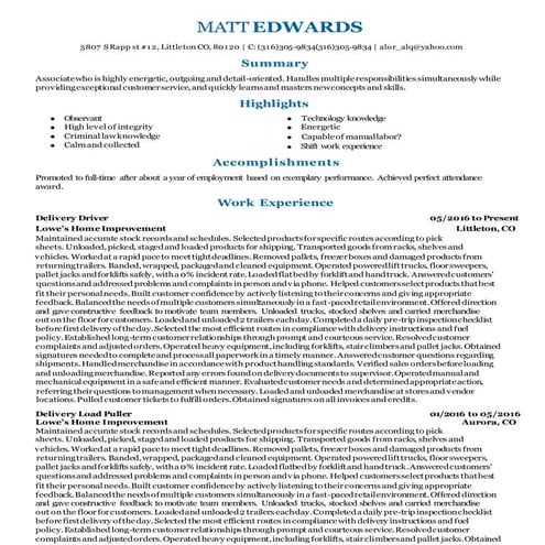 Matt Edwards Resume 1 | PDF