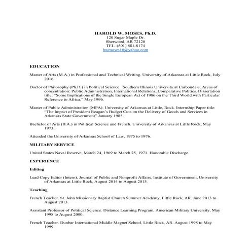 JILL STARR RESUME & CV | DOCX