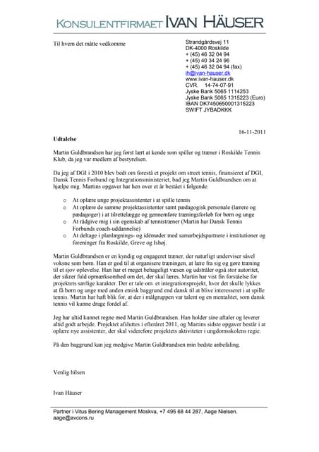 Anbefaling Danner | PDF