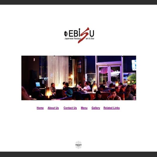 Ebisu restuarant website | PPT