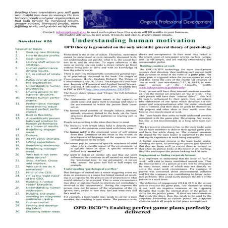 26 Understanding human motivation | PDF