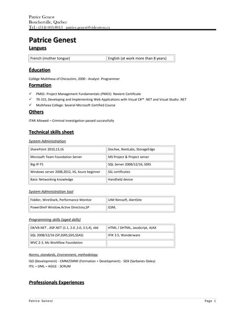 Philip armstrong recruitment_manager | DOC | Computer Software and Applications | Computing