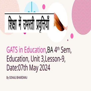 BA 4h sem Education Unit 3 lesson 9.pptx