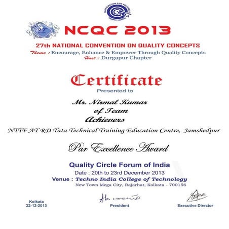 NCQCC Certificate | PDF