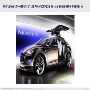 Financial Business Analysis - Tesla Motors | PPTX