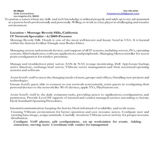 Eli Okyle Resume-3H | DOCX | Computing | Technology & Computing
