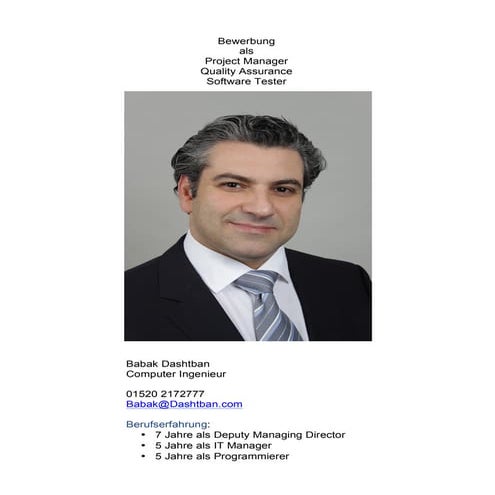 Resume-BabakDashtban-QA-DE | PDF | Computer Software and Applications | Computing
