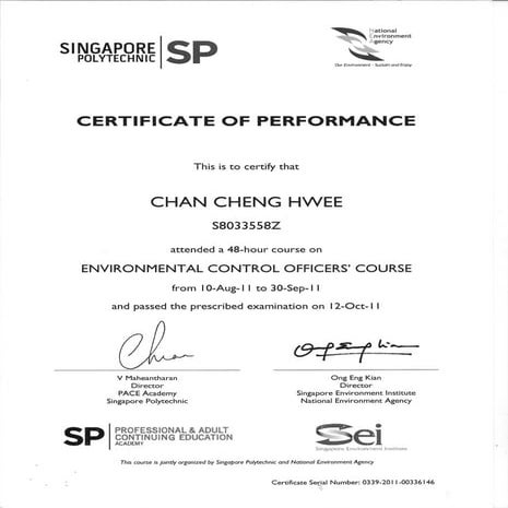 ECO Certificate | PDF