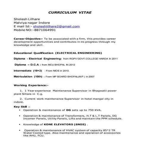 sholesh new resume | DOCX