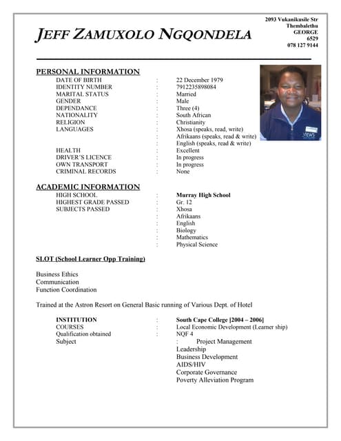 rm cv (1)REVISED (2) | PDF