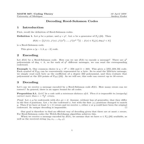 Decoding Algorithms Pdf