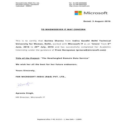 Offer Letter | PDF