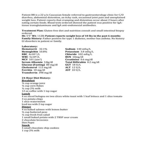 MM-celiac disease case study #3 | PDF