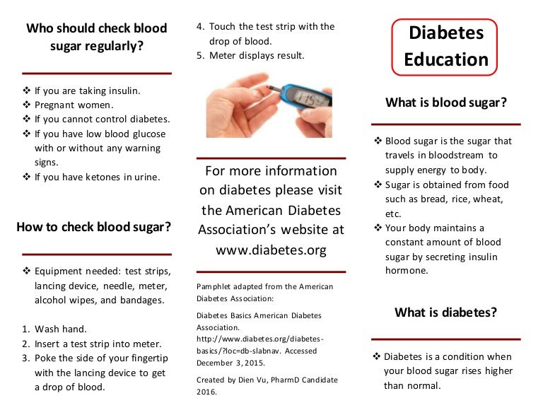 Diabetes flyer