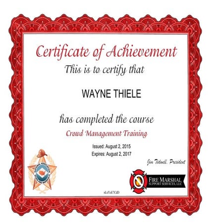 Certificate Crowd Manager | PPT