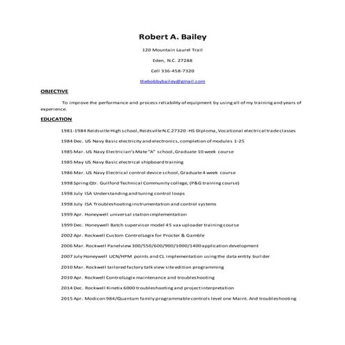 BOBBY RESUME 4-16 | PDF