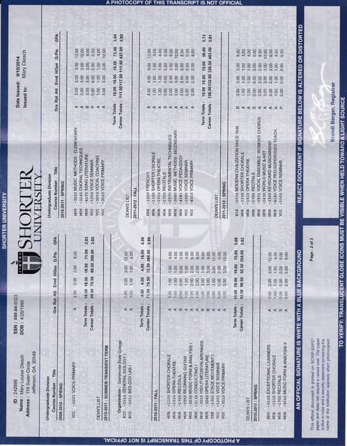 Shorter Transcripts Page 3 | PDF