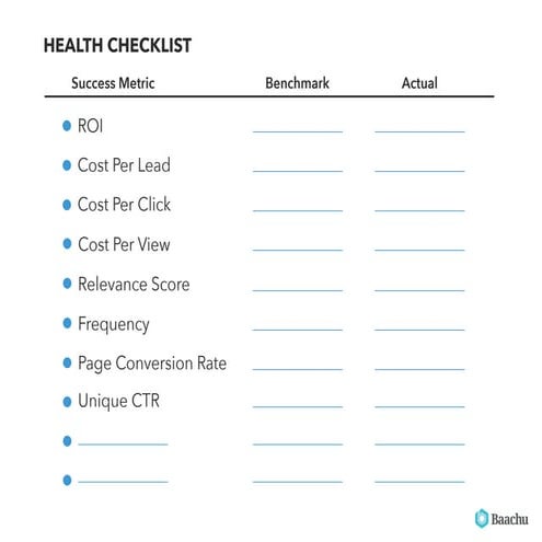 Baachu health checklist | PDF | Advertising Industry | Industries