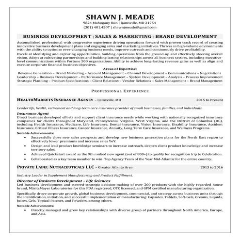 Shawn J Meade Resume 2017 | DOC