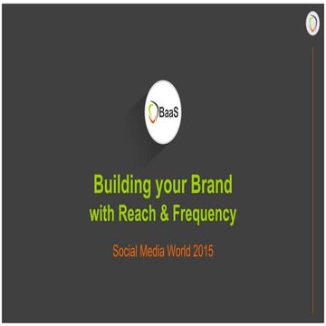 Building your Brand with Reach & Frequency | PPTX
