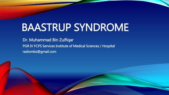 Baastrup’s Disease.pptx