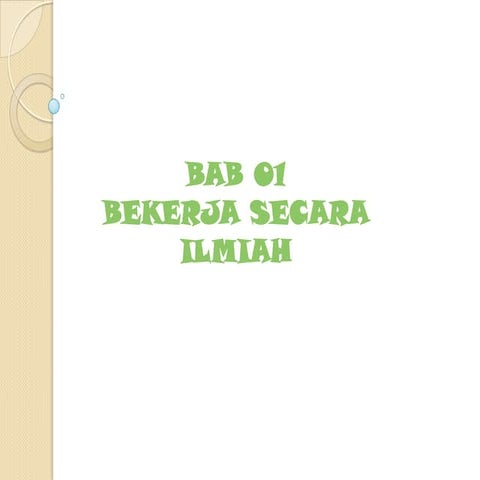 Bab 01-bekerja-ilmiah | PPT