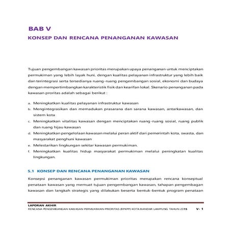 Bab 05 perumusan rencana aksi program | PDF