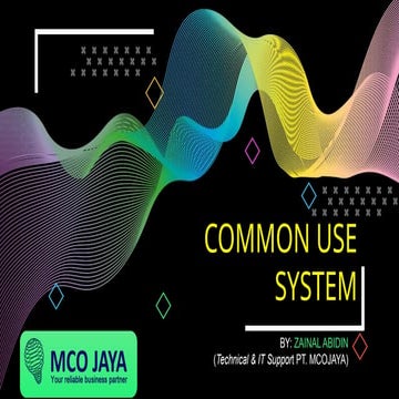 BAB-1. Common Use System - MCO JAYA (belum lengkap).pptx