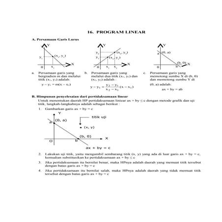 program linear | PDF