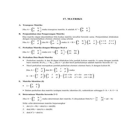 matriks | PDF