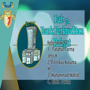 Bab.7 Bank Perkreditan Rakyat | PPTX