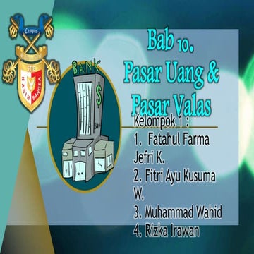 Bab.10 Pasar Uang dan Pasar Valas | PPT