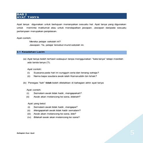 Jenis-Jenis Ayat | PPTX