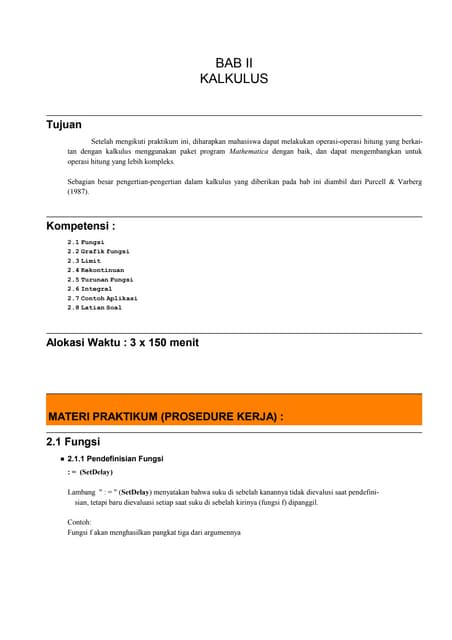 Materi kalkulus 1 | PPT