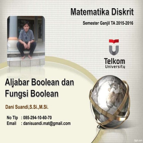 Aljabar Boolean dan fungsi Boolean | PPTX