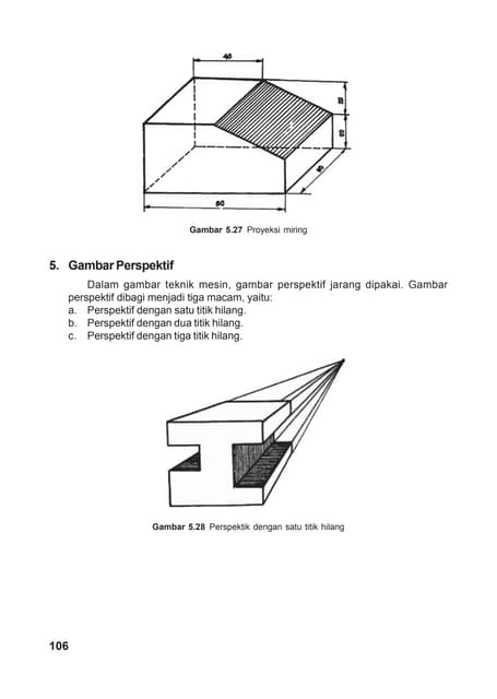 garis dan kegunaannya pada gambar teknik | PPTX