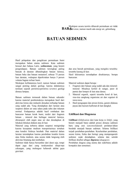 Batuan sedimen | PPTX