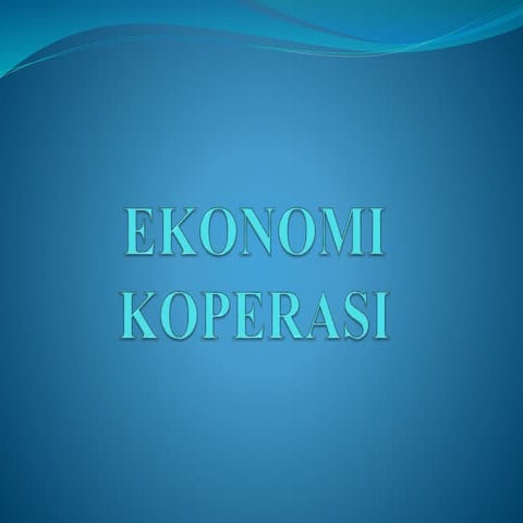 Bab 1. e konomi koperasi | PPTX