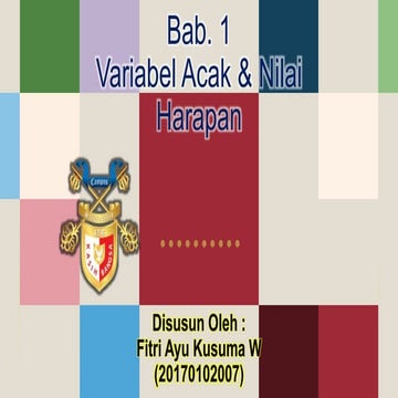 Bab 1. Variabel Acak dan Nilai Harapan | PPTX