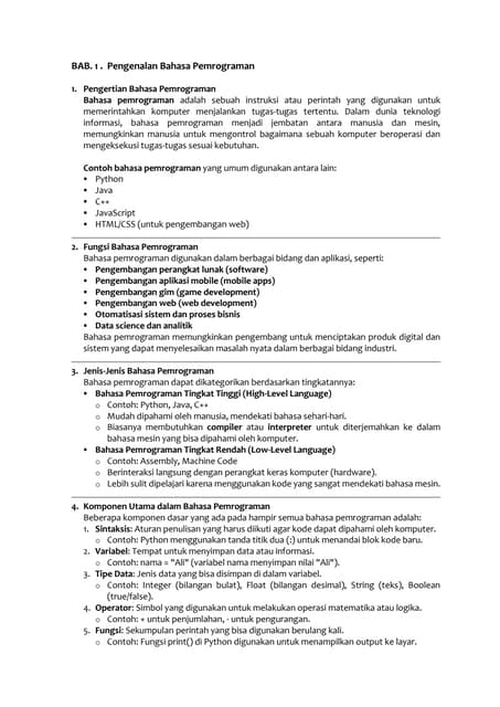 1. pengenalan python | PPT