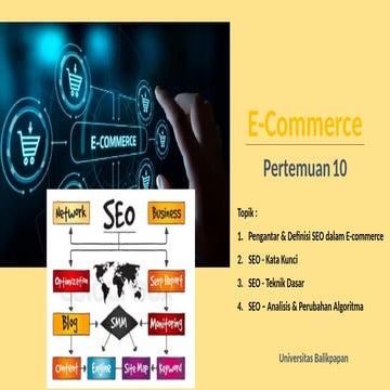 Bab 10 - SEO || Pengantar & Definisi SEO dalam Ecommerce || SEO - Kata Kunci || Teknik Dasar SEO ...